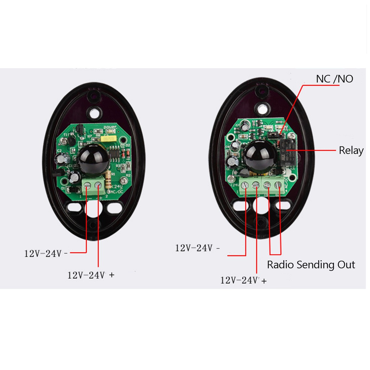 Infrared Beam Sensor Door Chime Door Single Beam Alarm, Waterproof