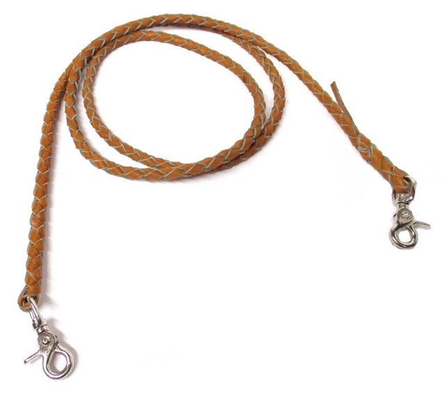 Braided Leather Roping Reins 4 Plait Medium Oil Mexico Made Ship for ...