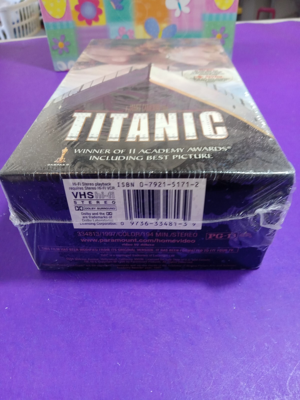 Titanic NEW & SEALED VHS 1998 2-Tape Set Sprint Sticker, Paramount ...