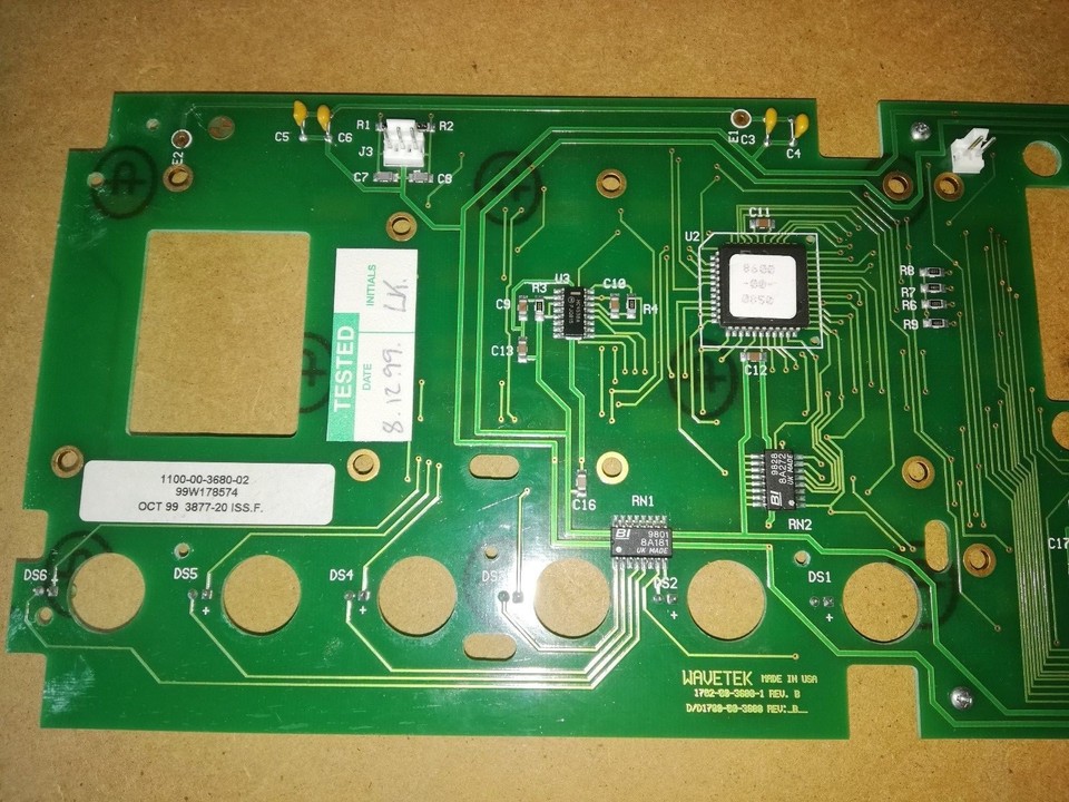 1702-00-3680-1 Rev.B KeyBoard PCB for Wavetek Model 395 Waveform ...