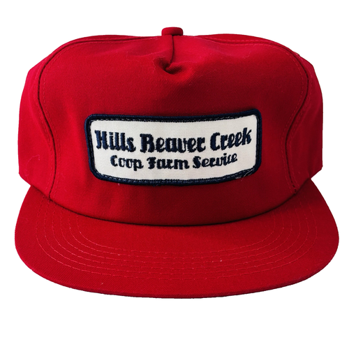 Vintage Hat Cap K-Products Hills Beaver Creek Farm Patch Snap Back Mens ...