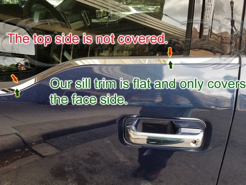 fit:99-2016 Ford F-250/Super Duty Regular/Extended Cab Window Sill Trim ...