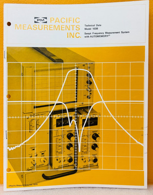 PM Pacific Measurements Inc. 1976 Technical Data Model 1038 Catalog. | eBay