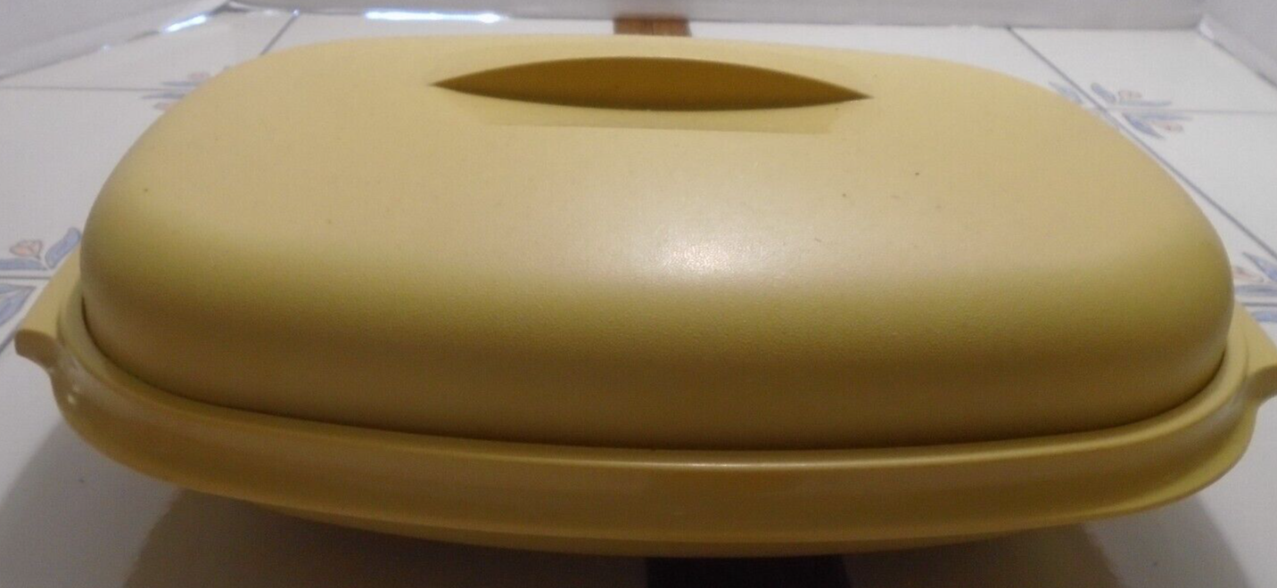 Vintage 3 Piece Tupperware Microwave Steamer 1273-7 Harvest Gold 1275-1 ...