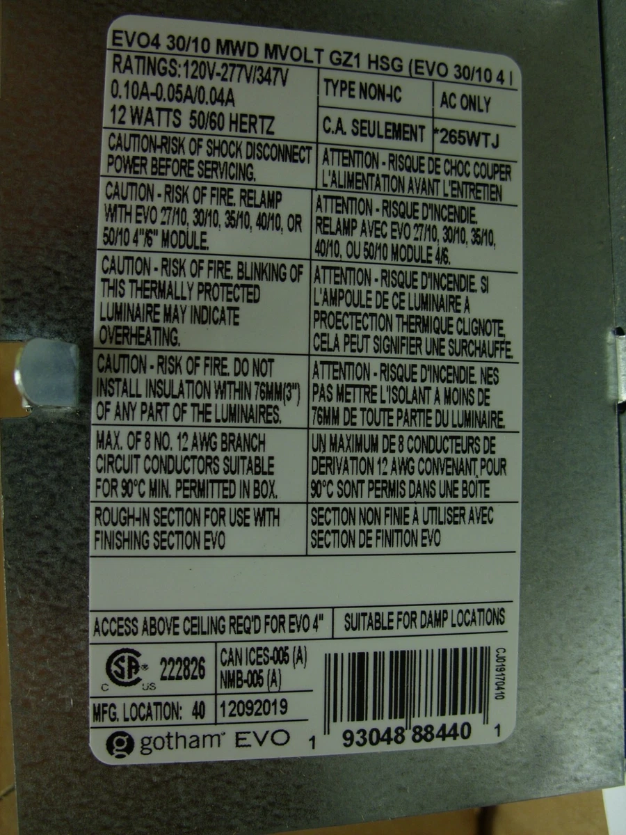 Gotham Lighting Evo 40 30 | Shelly Lighting