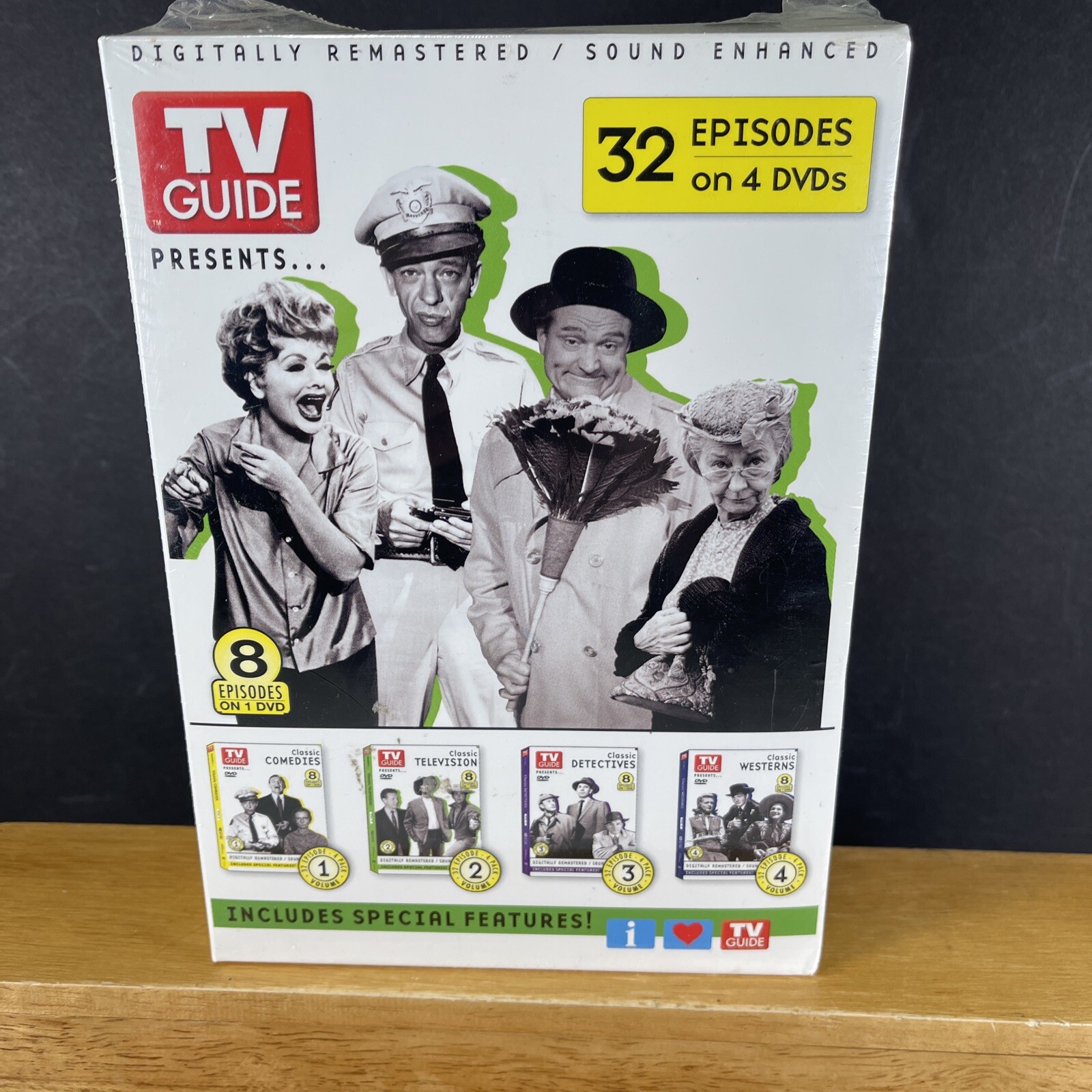 VTG NOS SEALED TV GUIDE Classic TV DVD Collection 32 Episodes (4 DVD ...