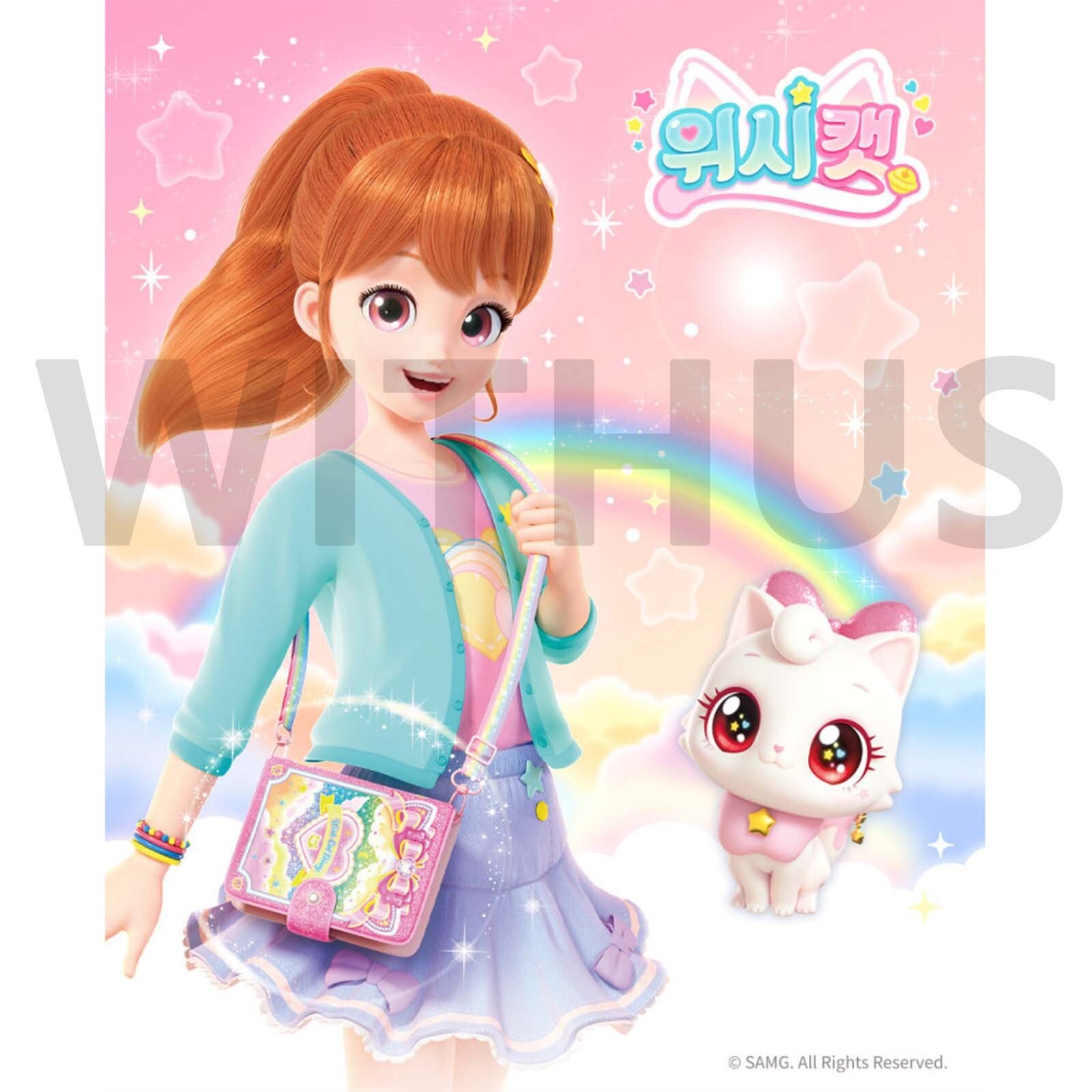 WishCat Wish Pad Diary Bag Virtual Pets Melody Game Wish Cat Korean Toy ...