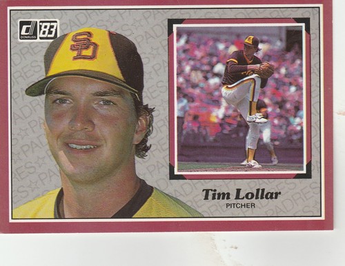 FREE SHIPPING-MINT-1983 San Diego Padres Donruss #37 Tim Lollar (3.5X5 ...