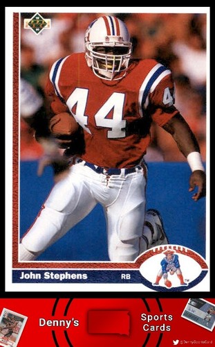 1991 Upper Deck #266 John Stephens New England Patriots Football Card ...