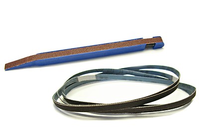 1/4 ABRASIVE BELT STICK KIT WITH 10 BELTS- For detail sanding, blending ...