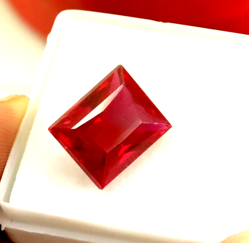 Red Ruby From Burma Faceted AAA+Quality Ruby Loose Gemstone 7-8 Ct ...