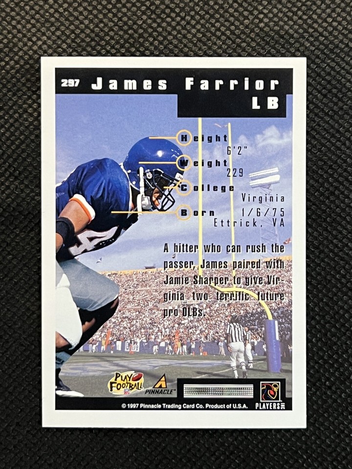 1997 James Farrior Score #297 | eBay