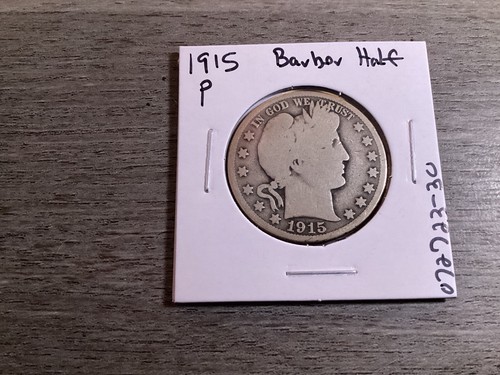 1915-Barber (Key Date) Silver Half Dollar Fine-138,450 Minted-072723-30 ...