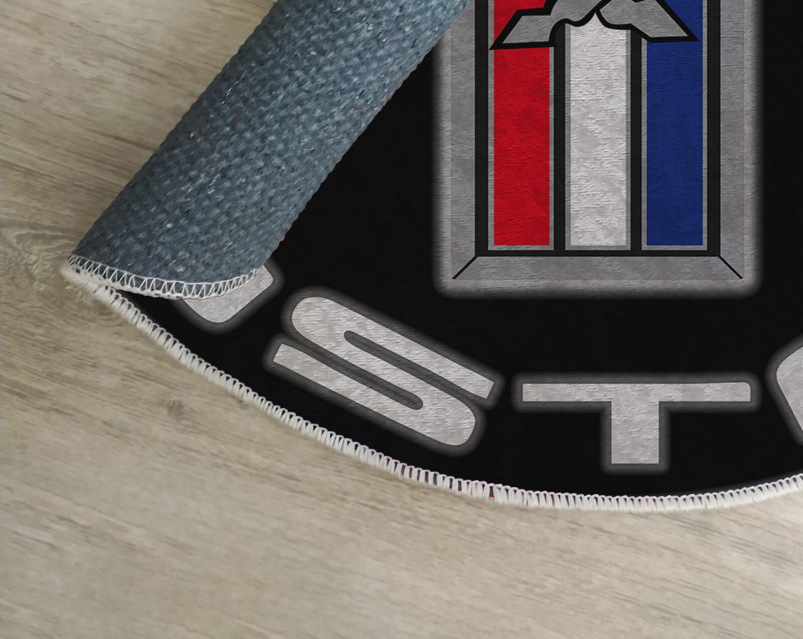 Ford Mustang Circular Area Rug, Mens Cave Decoration, Ford Mustand ...