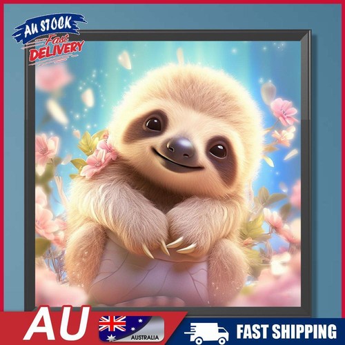 AU 5D DIY Full Round Drill Diamond Painting Sloth Kit Home Decoration ...