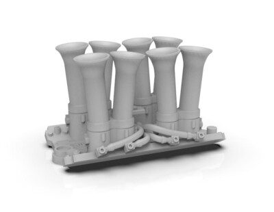 1:25 3d Printed Hilborn Enderly intake manifold with fuel lines | eBay