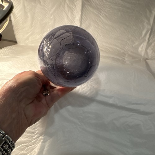 Vtg Lavender Crackle Glass Mini Pitcher Hand Blown Purple 5 3/4” | eBay