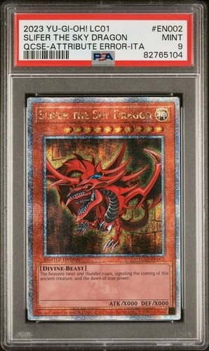 PSA 9 Slifer the Sky Dragon QCSE Error – LC01‑EN002 – 25th Anniv. ITA ...