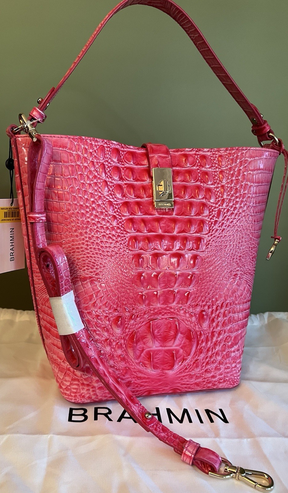 BRAHMIN SHIRA PINK COSMO MELBOURNE NWT | eBay