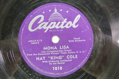 Nat "King" Cole - CAPITOL 1010 - Mona Lisa & The Greatest Inventor | eBay
