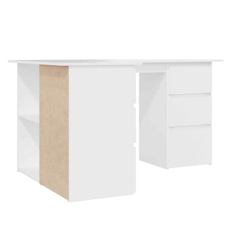 Corner Desk Chipboard Home Office Computer Study Table Multi Colours ...