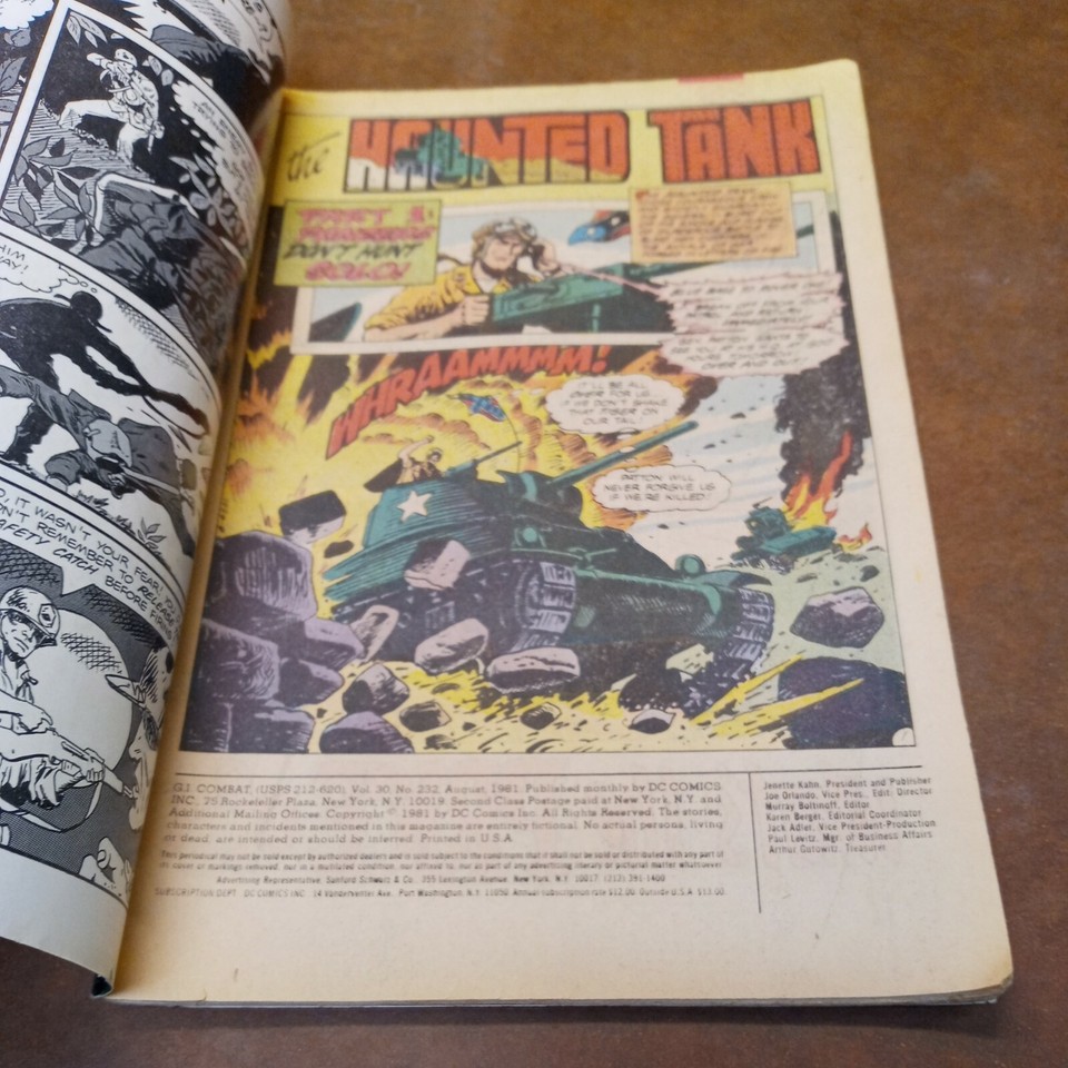 G.I. Combat 232 bronze age giant size 1981 DC Comics war jeb stuart ...