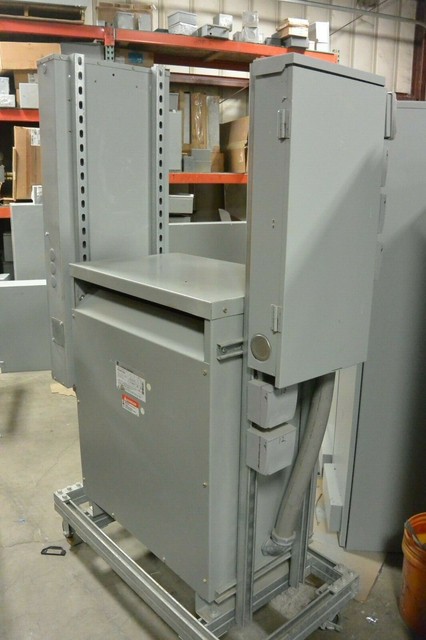 Temporary Temp Power Transformer Stand 75 KVA 3 Phase 480 to 208 Panels ...