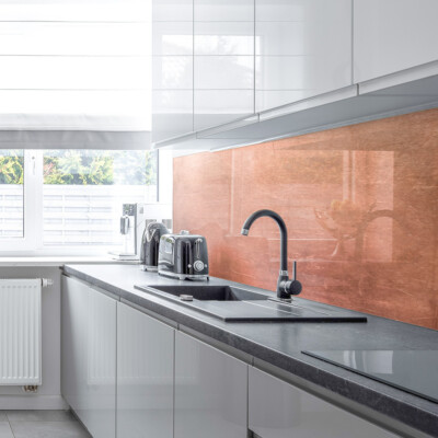 Premier Range Acrylic Splashbacks Distressed Copper and Accessories ...