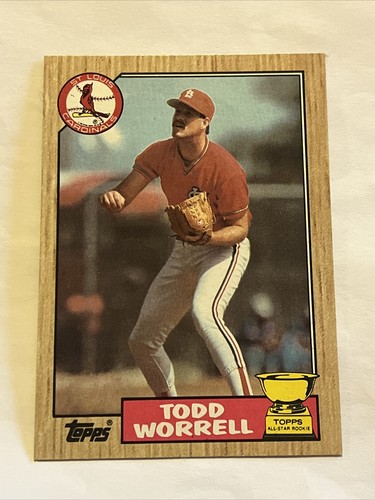 1987 Topps Todd Worrell St. Louis Cardinals #465 Rookie RC Baseball ...