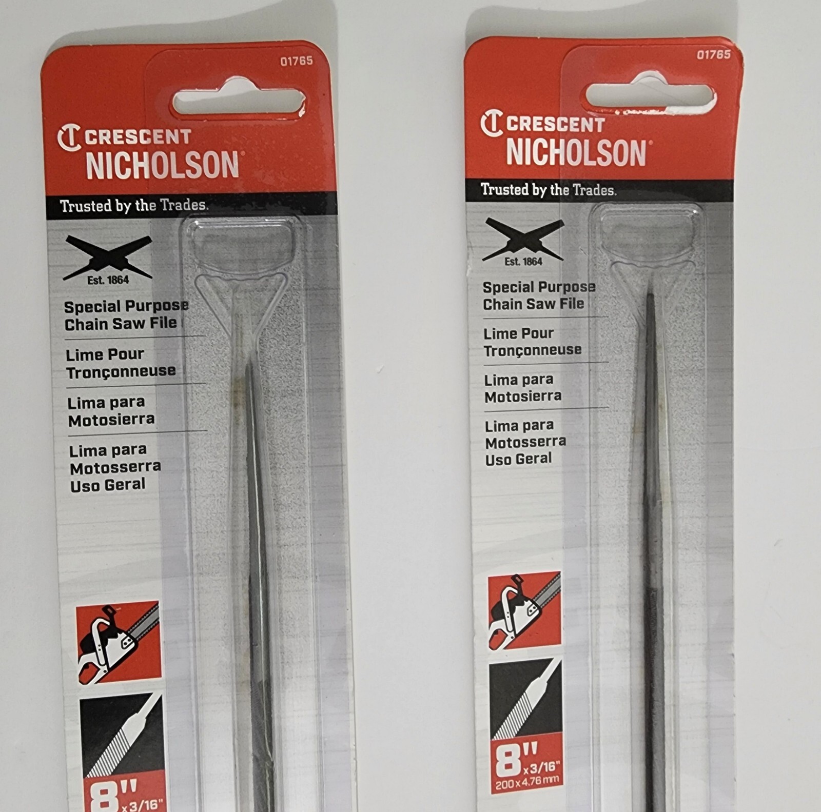 Crescent Nicholson 3/16" x 8" Round Knurl Cut Chainsaw File - T01765 | eBay