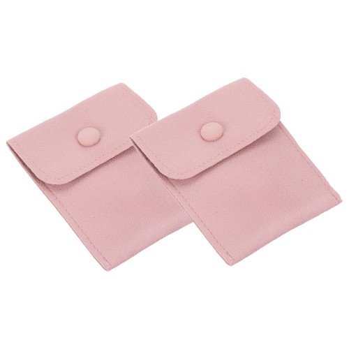 3x4" Velvet Jewelry Pouches, 2Pcs Jewelry Bags with Snap Button, Pink ...