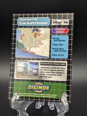 1999 Bandai Digimon Cockatrimon, 34/34, NH, NM | eBay