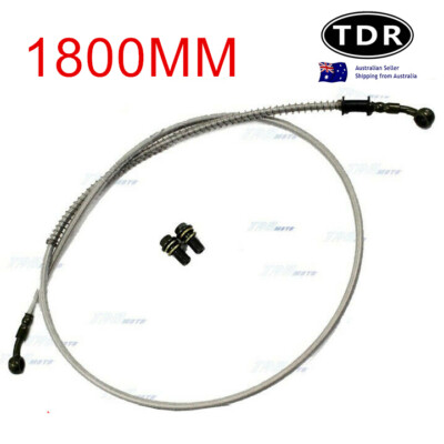 1800mm Braided Hydraulic Master Cylinder Brake Line/Hose/Cable m10 ...