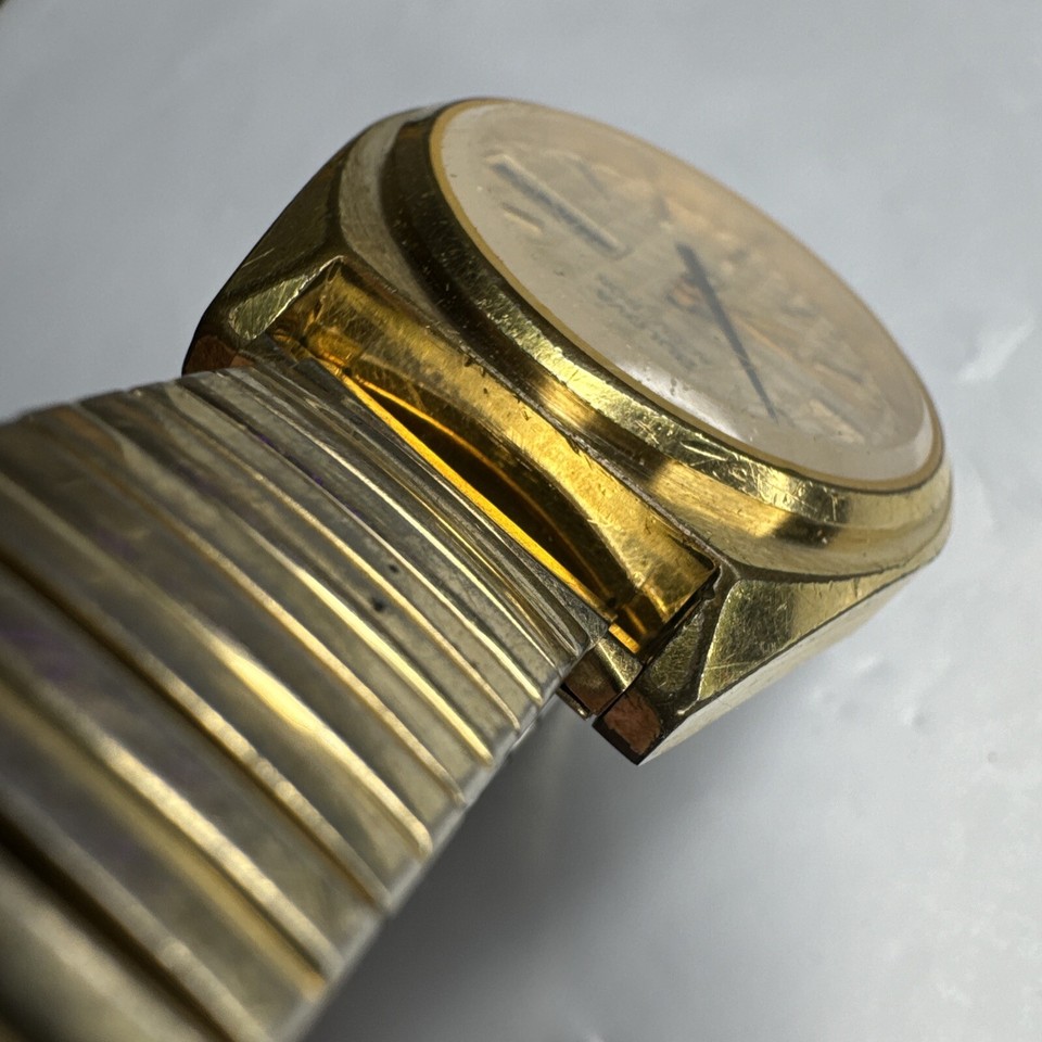 Bulova Accutron 14k GF Pyramid Dial Watch Read** Works Day/date 2182 ...