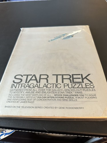 Vintage 1977 Star Trek Intragalactic Puzzles Softcover Book 128 Pages ...