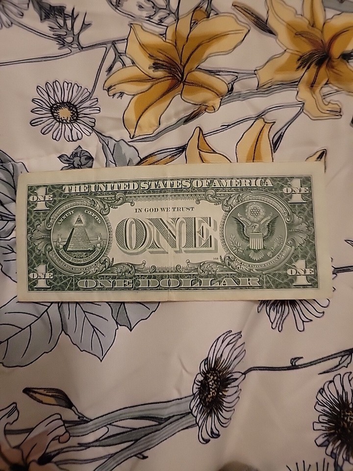 1957 STAR NOTE One Dollar Blue Seal Note Silver Certificate Old US Bill ...