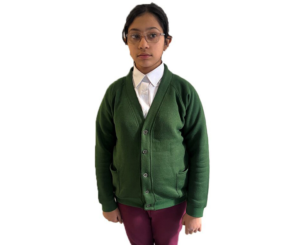 Girls School Cardigan Uniform School Wear Cardigan Button Long Sleeve ...