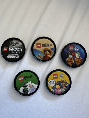 Set Of 5 2025 SDCC Lego Comic Con Exclusive Pop Badges Wicked Ninjago ...