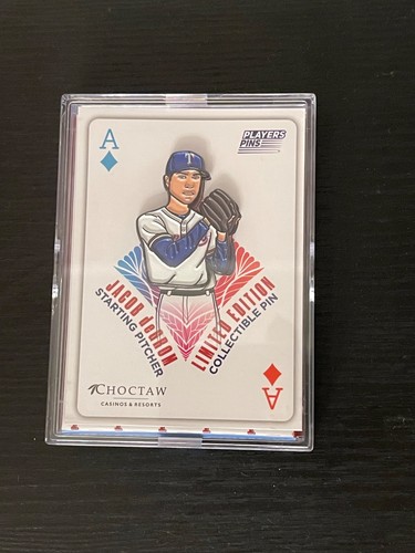 Texas Rangers Jacob deGrom Choctaw Casino Ace Theme Night Pin 8-8-25 | eBay
