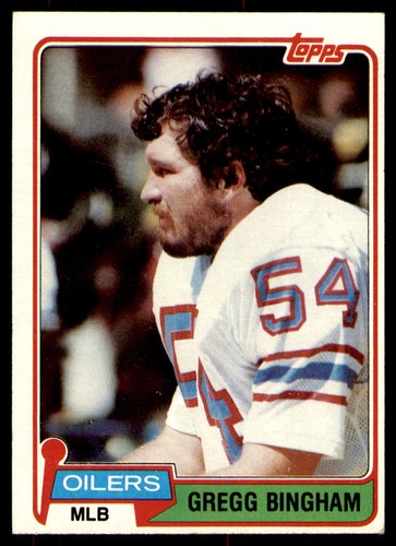 1981 Topps #79 Gregg Bingham Houston Oilers Card | eBay