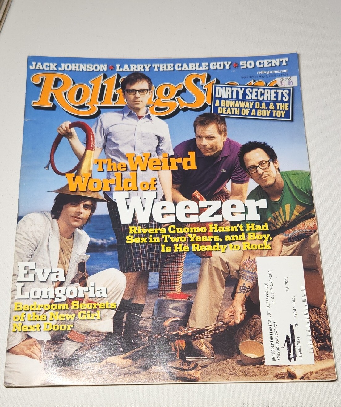 Weezer Duran Duran Springsteen Eva Longoria 2005 Rolling Stone Magazine ...