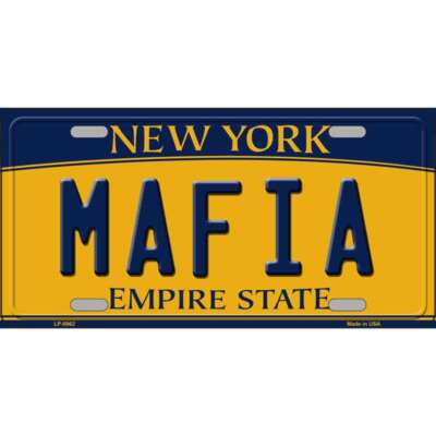 Mafia New York Novelty Metal License Plate Tag LP-8962 | eBay