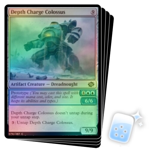 FOIL DEPTH CHARGE COLOSSUS X4 The Brothers' War BRO Magic MTG MINT CARD ...