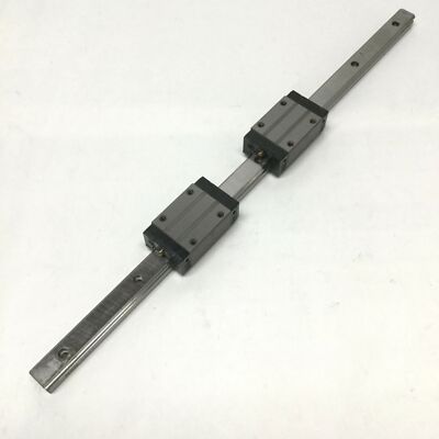 NSK LS15 (x2) Linear Ball Bearing Block Slide Carriages on 400mm Guide ...