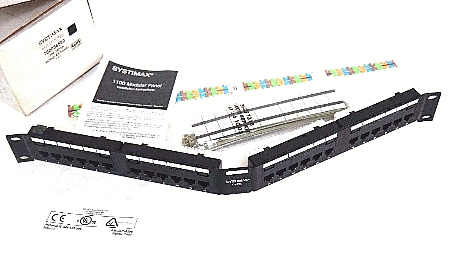 NIB COMMSCOPE SYSTIMAX SOLUTIONS 1100-24PSA MODULAR PANEL 760056580 | eBay