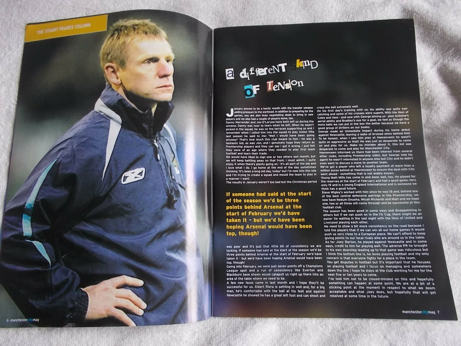 Manchester City MCFC Football Club Magazine February 2006 Georgios ...