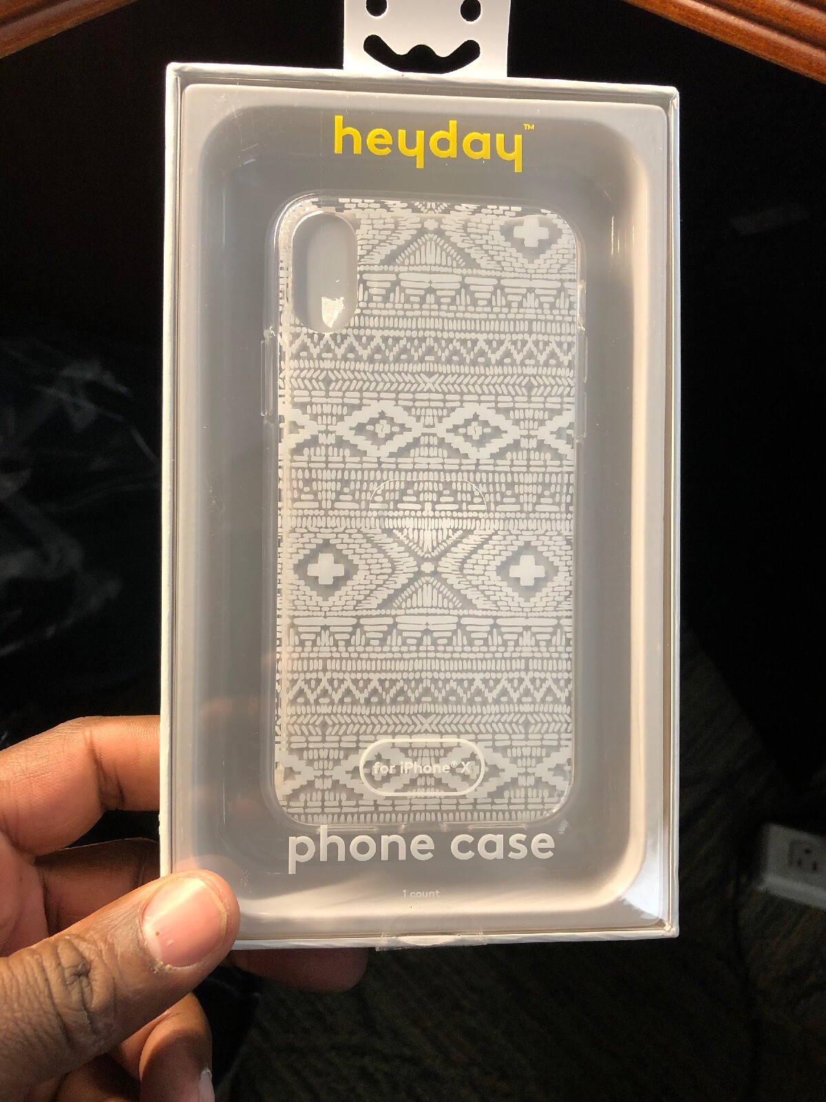 Heyday Phone Case For iPhone X Clear Case With White Pattern, Very Nice ...