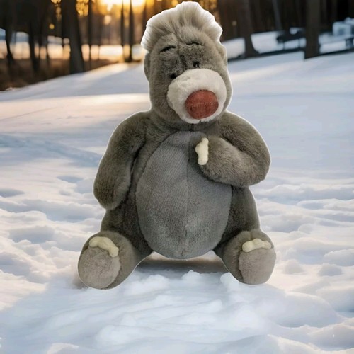 Walt Disney Co Plush Jungle Book BALOO Gray Bear Stuffed Animal - STAIN Rare VTG | eBay