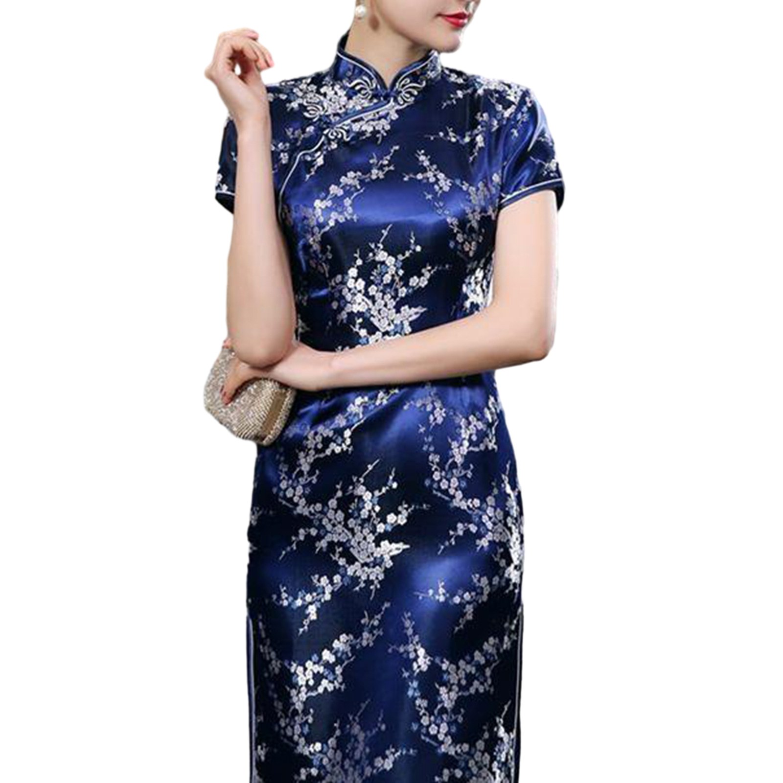Soft Comfortable Cheongsam Lady Vintage Qipao Elegant Chinese National ...