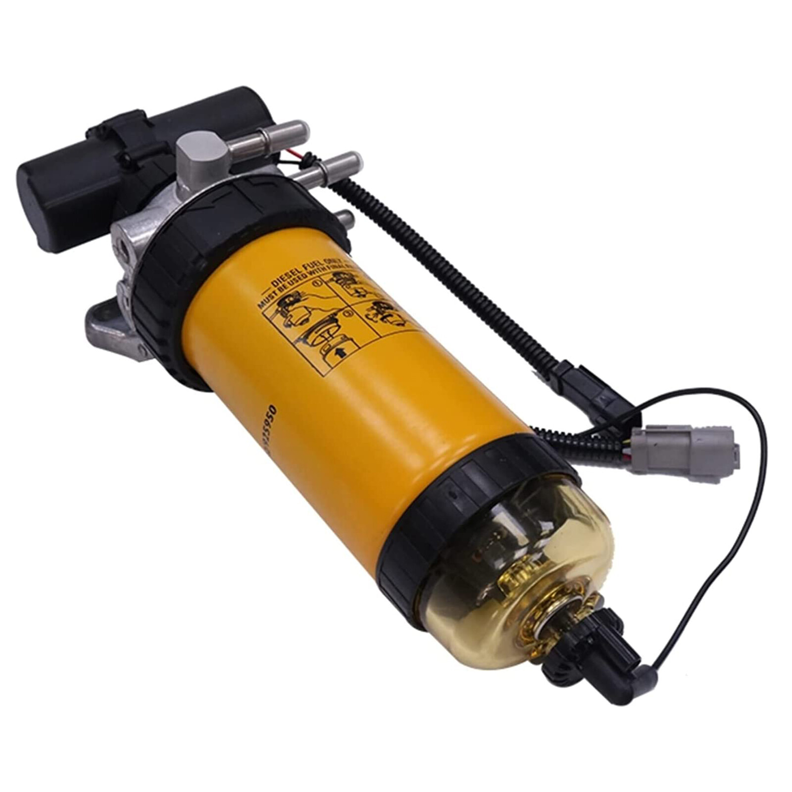 Fuel Filter and Pump 333/C3351 320/A7046 for JCB 6TST Loader 3CX 4CX | eBay